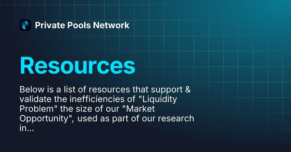 Resources | Private Pools Network